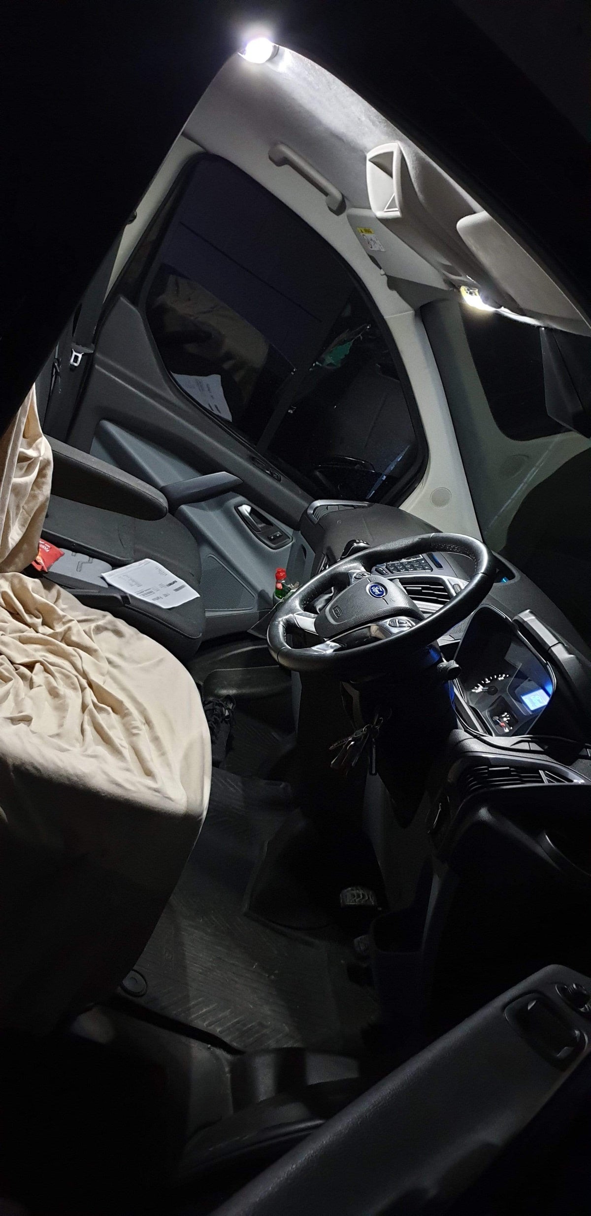 Ford Transit Custom Interior Cab LED Lighting Upgrade — Xenons Online